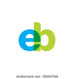 Lowercase Eb Logo Blue Green Overlap Stock Vector (Royalty Free ...