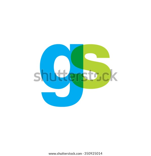 Lowercase Gs Logo Blue Green Overlap Stock Vector (Royalty Free ...