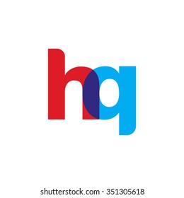 Lowercase Hq Logo Red Blue Overlap Stock Vector (Royalty Free ...