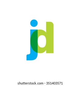 Lowercase Jd Logo Blue Green Overlap Stock Vector (Royalty Free ...