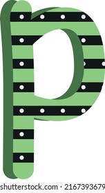 Lowercase Letter P Symbol Design Stock Vector (Royalty Free) 2167393679 ...