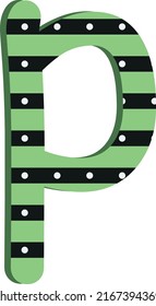 Lowercase Letter P Symbol Design Stock Vector (Royalty Free) 2167394369 ...