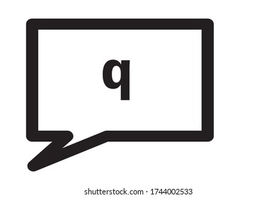 Lowercase Letter Q Vector Image Stock Vector (Royalty Free) 1744002533 ...