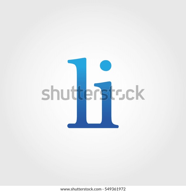 Lowercase Li Logotype Blue Letter Logo: เวกเตอร์สต็อก (ปลอดค่าลิขสิทธิ์ ...