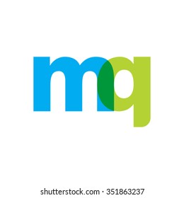 Lowercase Mq Logo Blue Green Overlap Stock Vector (Royalty Free ...