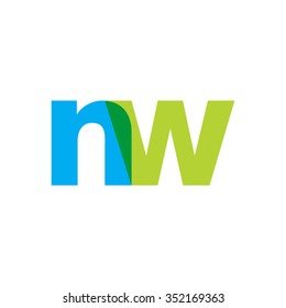 Lowercase Uw Logo Blue Green Overlap: เวกเตอร์สต็อก (ปลอดค่าลิขสิทธิ์ ...