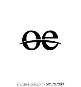 Lowercase Oe Black Logo Stock Vector (Royalty Free) 591737300 ...