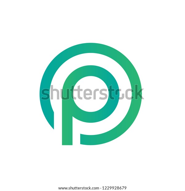 Lowercase P Letter Line Art Circle Stock Vector (Royalty Free ...