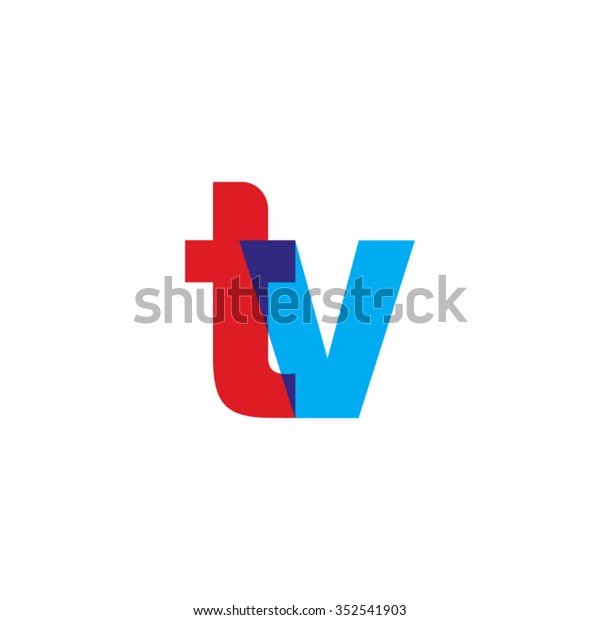 Lowercase Tv Logo Red Blue Overlap: เวกเตอร์สต็อก (ปลอดค่าลิขสิทธิ์ ...