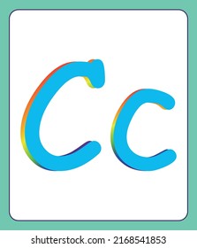 Lowercase Uppercase Letter C Stock Vector (Royalty Free) 2168541853 ...