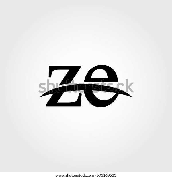 Lowercase Ze Black Logo Stock Vector (Royalty Free) 593160533 ...