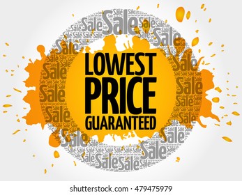 Lowest Price Guaranteed Words Cloud Business Stock Vector (Royalty Free ...