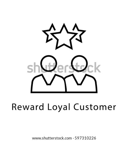 Loyal Customer Vector Line Icon Stock Vector (Royalty Free) 597310226 ...