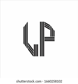 Lp Logo Monogram Outline Style Linked Stock Vector (Royalty Free ...