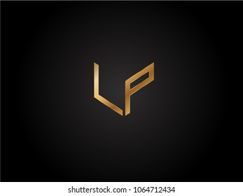 Lp Square Shape Letter Logo Design Stock Vector (Royalty Free ...