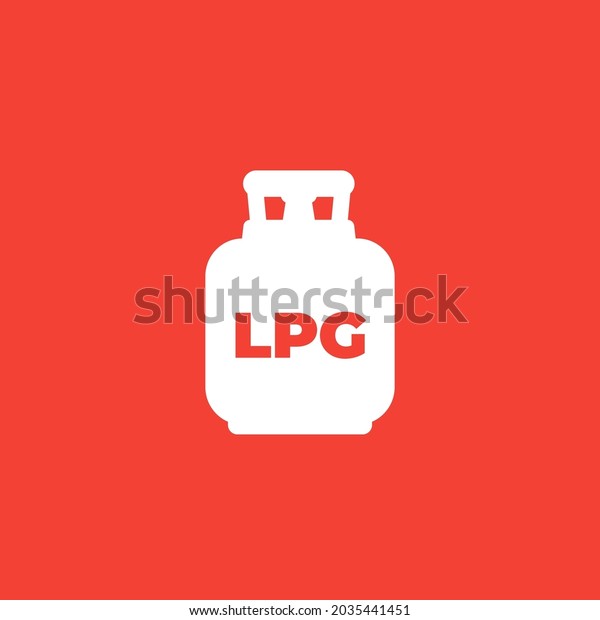 Lpg Tank Gas Cylinder Vector Icon Stock Vector (Royalty Free ...