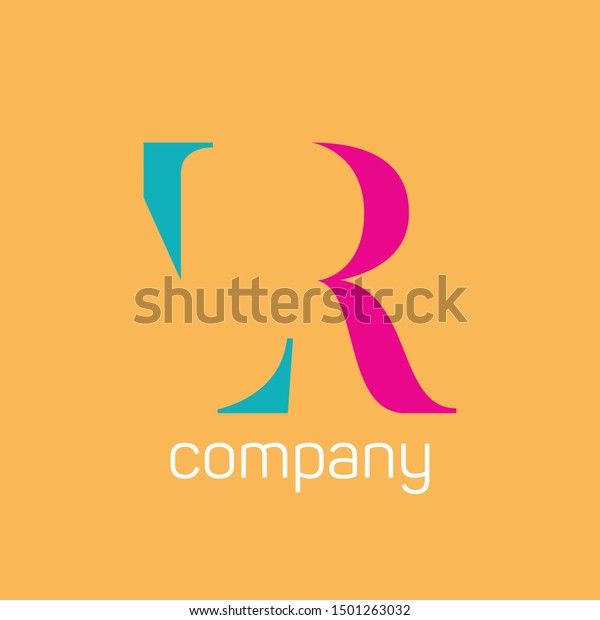 Lr Company Logo Design Onogram Letters Stock Vector (Royalty Free ...