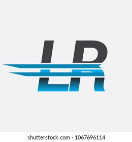 Lr Initial Logo Company Name Colored Stock Vector (Royalty Free ...