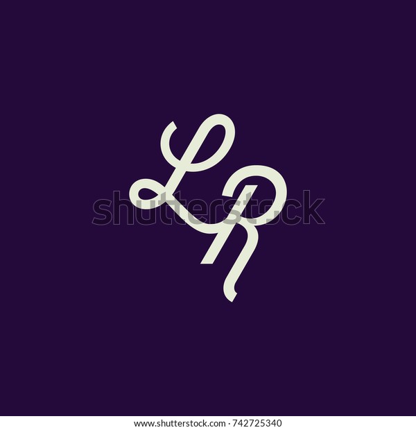Vector de stock (libre de regalías) sobre Lr Letter Logo Icon Vector ...
