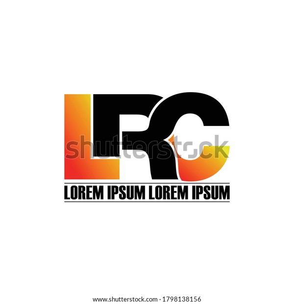 Lrc Letter Monogram Logo Design Vector Stock Vector (Royalty Free ...