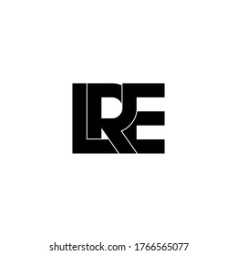Lre Letter Original Monogram Logo Design Stock Vector (Royalty Free ...