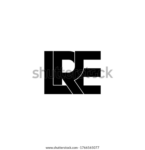 Lre Letter Original Monogram Logo Design Stock Vector (Royalty Free ...