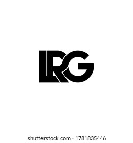 Lrg Letter Original Monogram Logo Design Stock Vector (Royalty Free ...