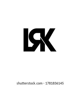 Lrk Letter Original Monogram Logo Design: เวกเตอร์สต็อก (ปลอดค่า ...