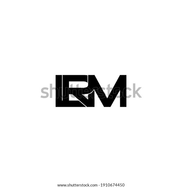 Lrm Letter Original Monogram Logo Design Stock Vector (Royalty Free ...