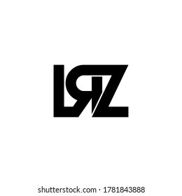 Lrz Letter Original Monogram Logo Design Stock Vector (Royalty Free ...