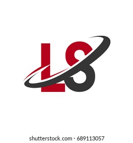 Ls Initial Logo Company Name Colored Stock Vector (Royalty Free ...