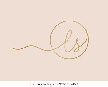 Ls Monogram Logo Letter L Letter Stock Vector (Royalty Free) 2164052457 ...