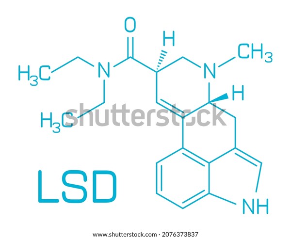 Lsd Molecule Chemical Formula Lsd Vector Stock Vector (Royalty Free ...