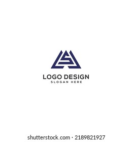 Lsl Letter Shape Abstract Logo Design Stock Vector (Royalty Free ...