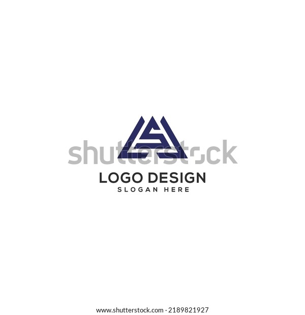 Lsl Letter Shape Abstract Logo Design Stock Vector (Royalty Free ...