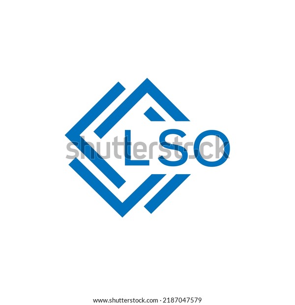Lso Letter Logo Design On White Stock Vector (Royalty Free) 2187047579 ...
