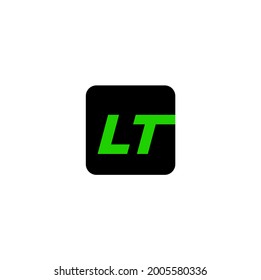 Lt Initial Letters Company Name Monogram Stock Vector (Royalty Free ...