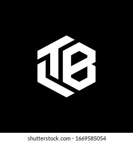 Ltb Letter Logo Design Polygon Monogram Stock Vector (Royalty Free ...