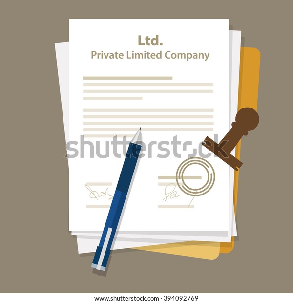 Ltd Private Limited Company Types Business Stock Vector (Royalty Free ...