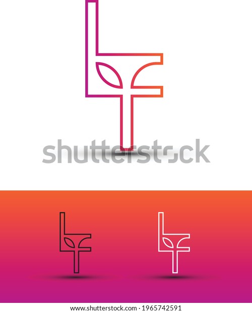 Ltf Letter Logo Design Outline 스톡 벡터(로열티 프리) 1965742591 | Shutterstock
