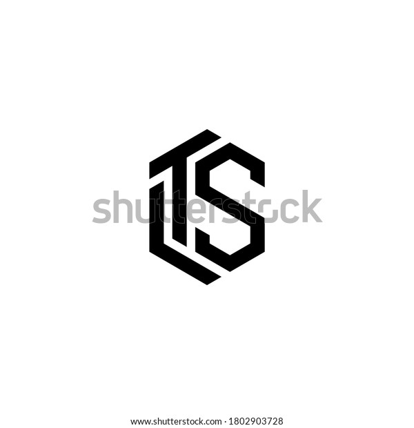 Lts Letter Logo Design Polygon Monogram Stock Vector (Royalty Free ...