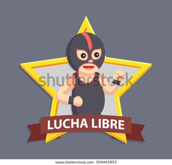 Lucha Libre Emblem Stock Vector (Royalty Free) 504443893 | Shutterstock