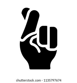 Luck Lie Hand Gesture Stock Vector (Royalty Free) 1135797674 | Shutterstock