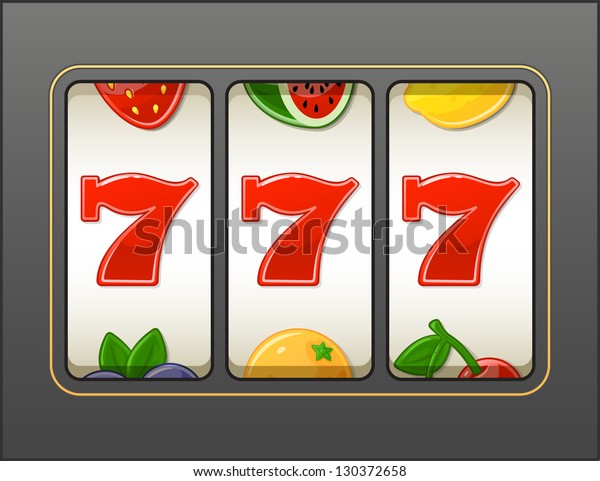 Lucky 7 Slot Machine Stock Vector (Royalty Free) 130372658 | Shutterstock