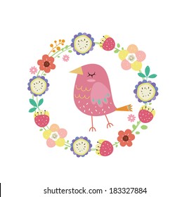 Lucky Bird Stock Vector (Royalty Free) 183327884 | Shutterstock