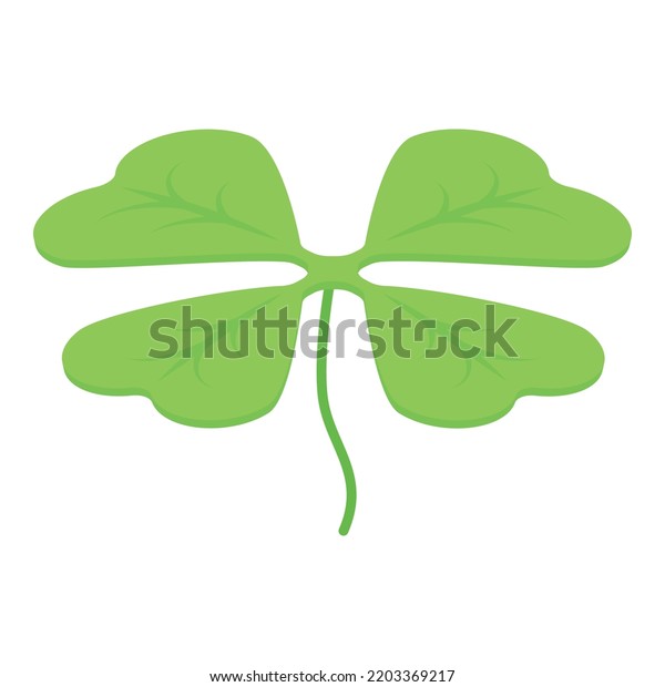 Lucky Leaf Clover Icon Isometric Lucky Stock Vector (Royalty Free ...