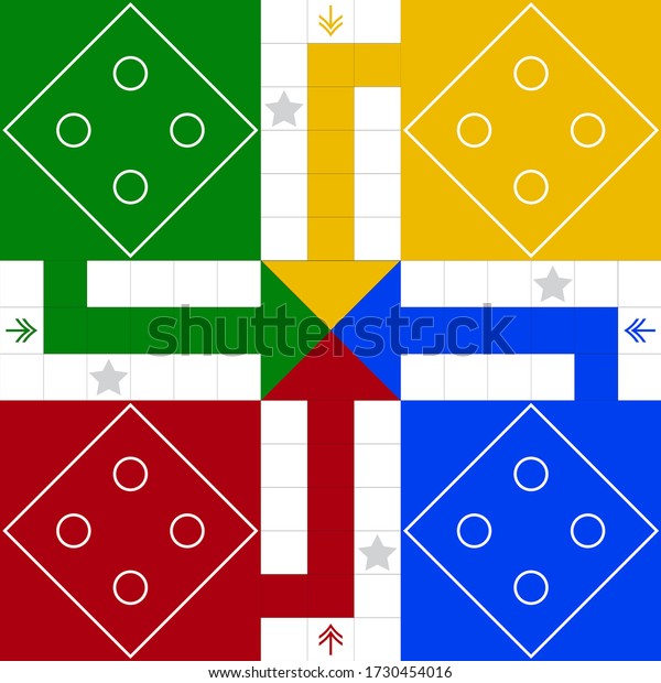 Ludo Board Family Indoor Game Vector Stock Vector (Royalty Free) 1730454016 Ludo Board Family Indoor Game Vector Stock Vector (Royalty Free) 1730454016