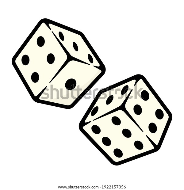 Ludo Dice Two Pairs Vector Illustration Stock Vector (Royalty Free ...