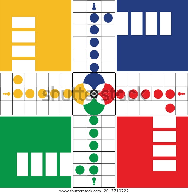 Ludo Game Board Vector Art Illustration Stock Vector (Royalty Free ...
