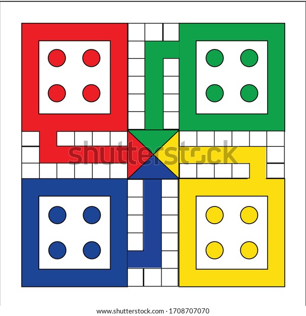 Ludo Game Make Fun Red Green Stock Vector (Royalty Free) 1708707070 ...